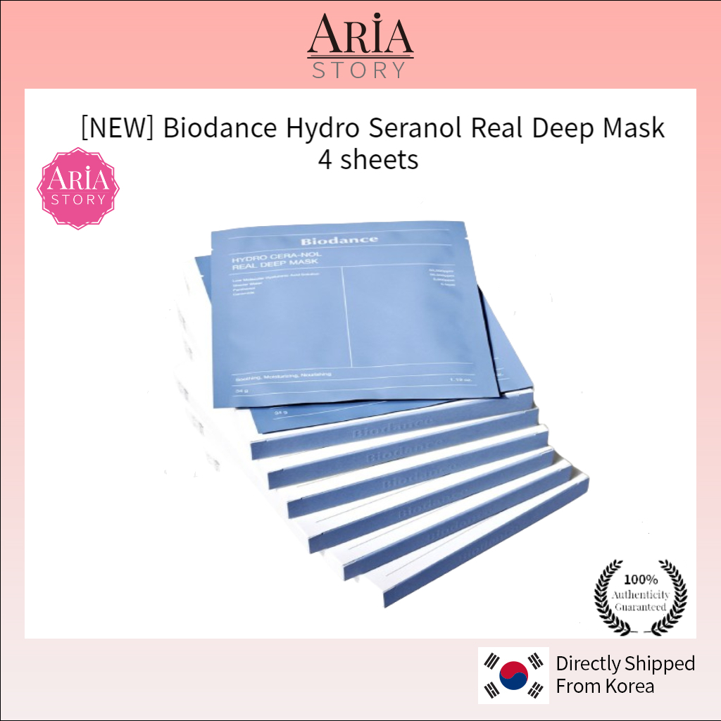 [NEW] Biodance Hydro Seranol Real Deep Mask 4 sheets 1box | Shopee Malaysia