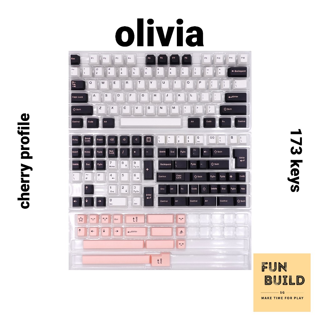 [OLIVIA Keycaps][Cherry Profile] Double-Shot Injection Moulding 173 ...