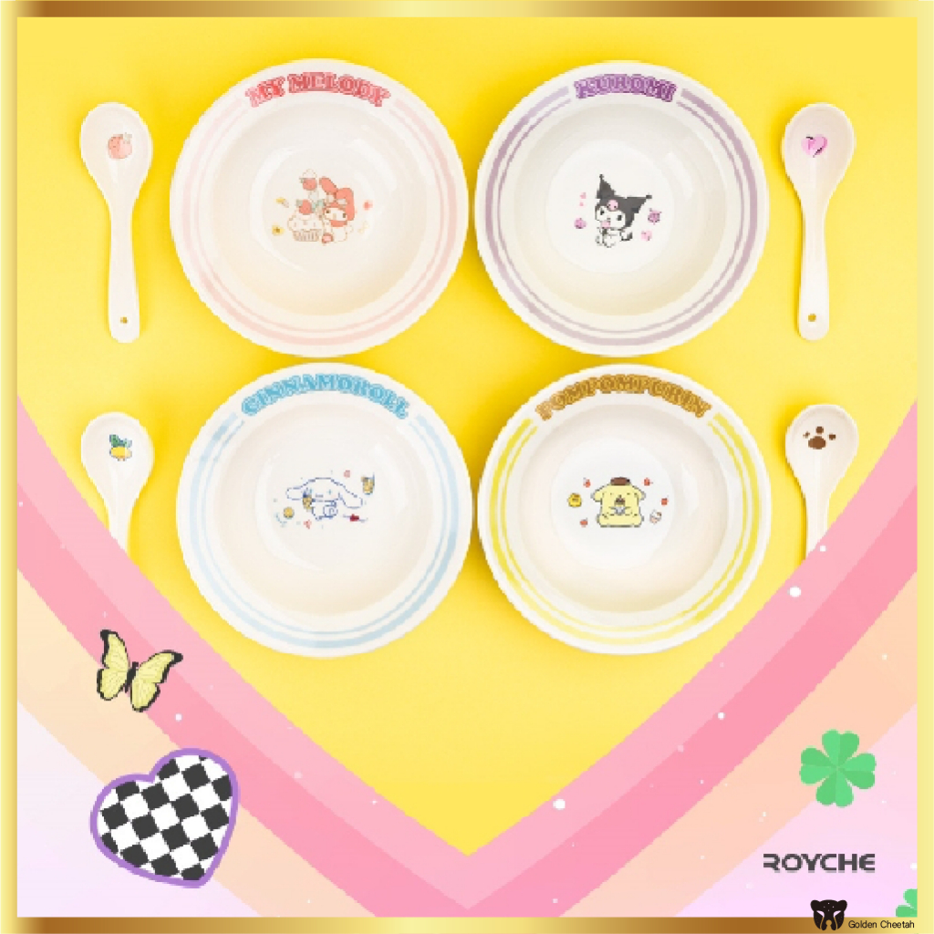 Royche x Sanrio Ceramic Dessert Bowl Spoon Set | Shopee Malaysia