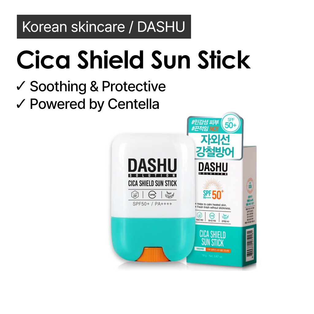 DASHU Solution Cica Shield Sun Stick 19g, SPF50+ PA++++ | Shopee Malaysia