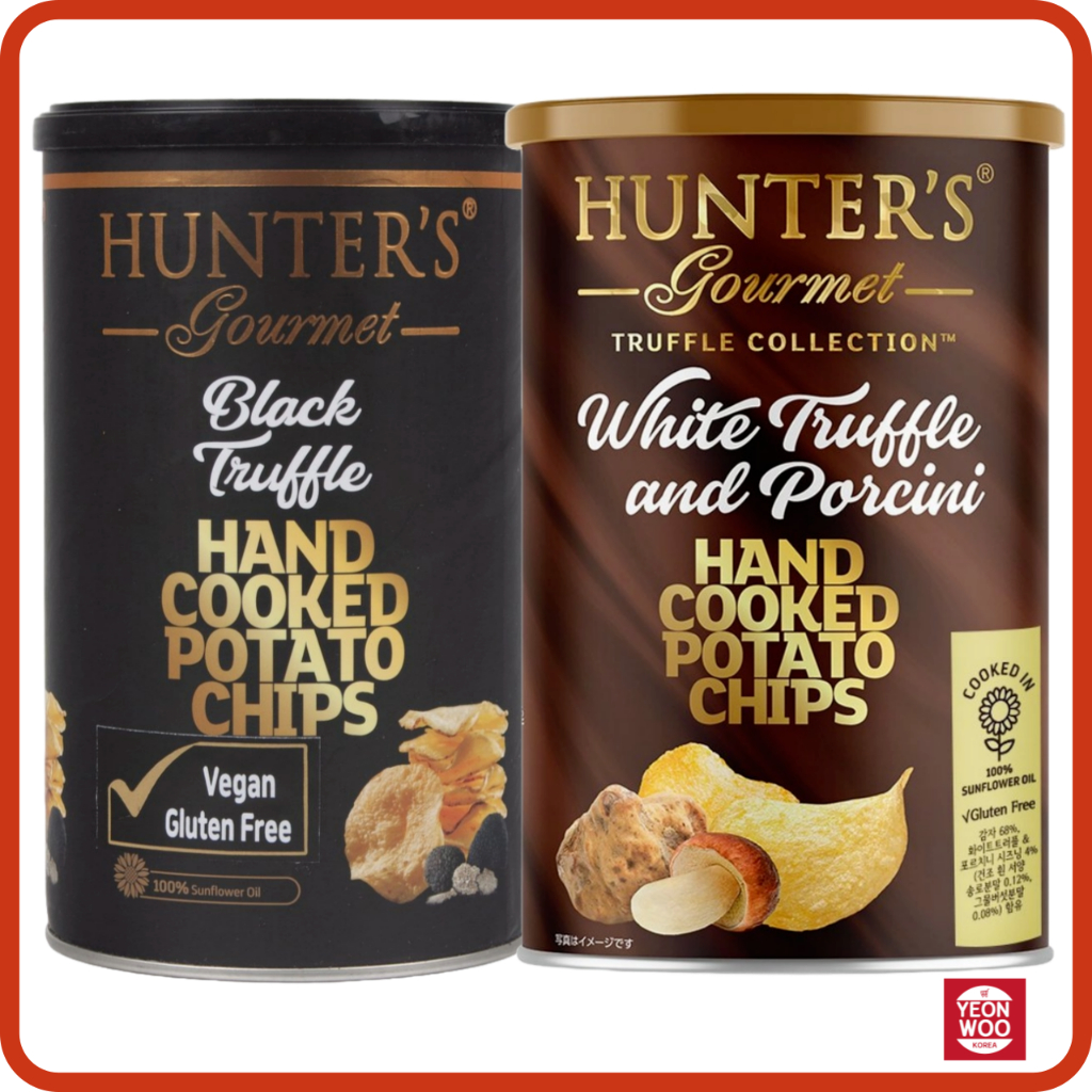 Vegan Halal Snacks/ Hunters White Truffle, Black truffle Potato Chip ...