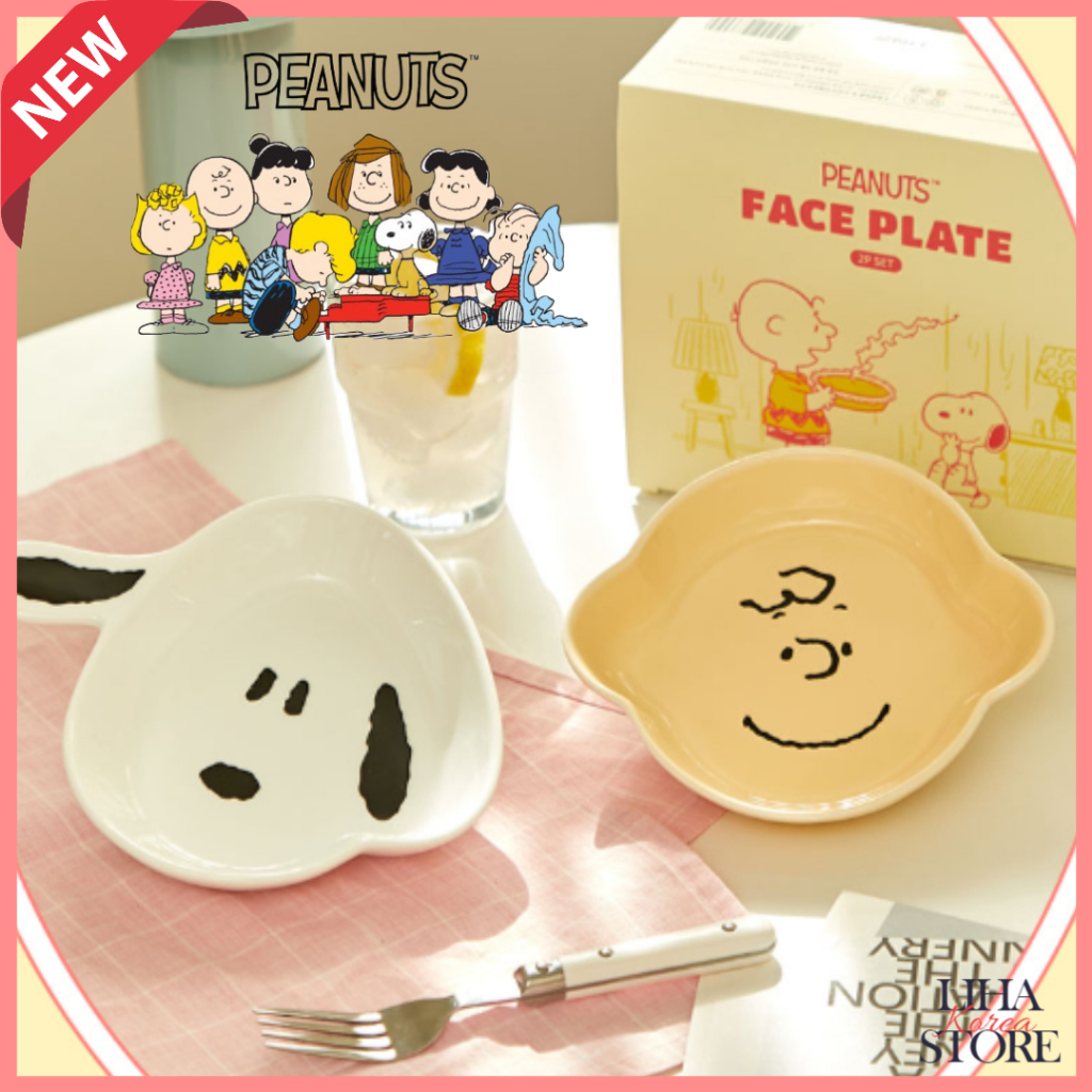 PEANUTS Snoopy Plate set (2p)Birthday gift | Shopee Malaysia