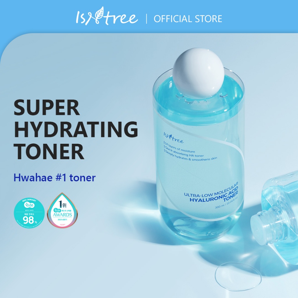 Isntree Ultra-Low Molecular Hyaluronic Acid Toner 300ml | Shopee Malaysia