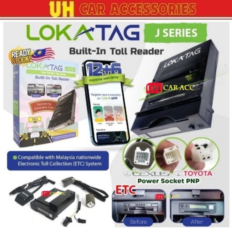 LOKATAG J Series Built-in Toll Reader - RECON Car ETC System Toyota ...
