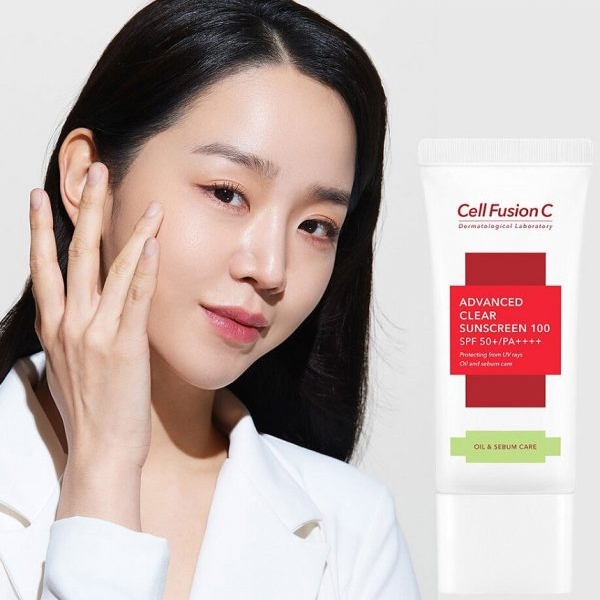 Cell fusion C Advanced Clear Sunscreen 100 50ml SPF50 PA +++ Sun Cream ...