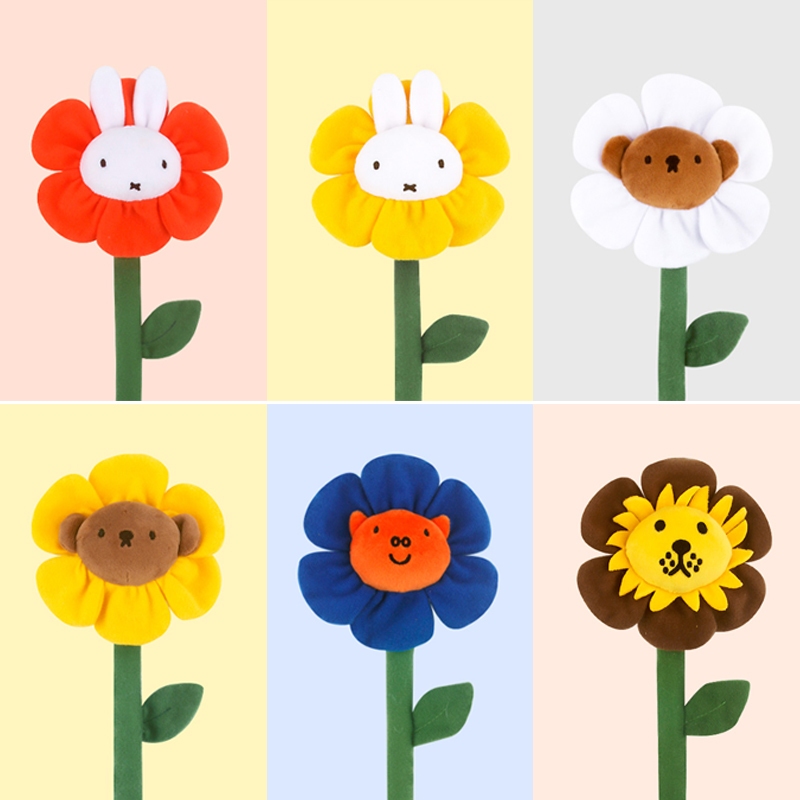 [All Restocked] Cute Miffy & Friends Flower Flexible Wire Soft Doll ...