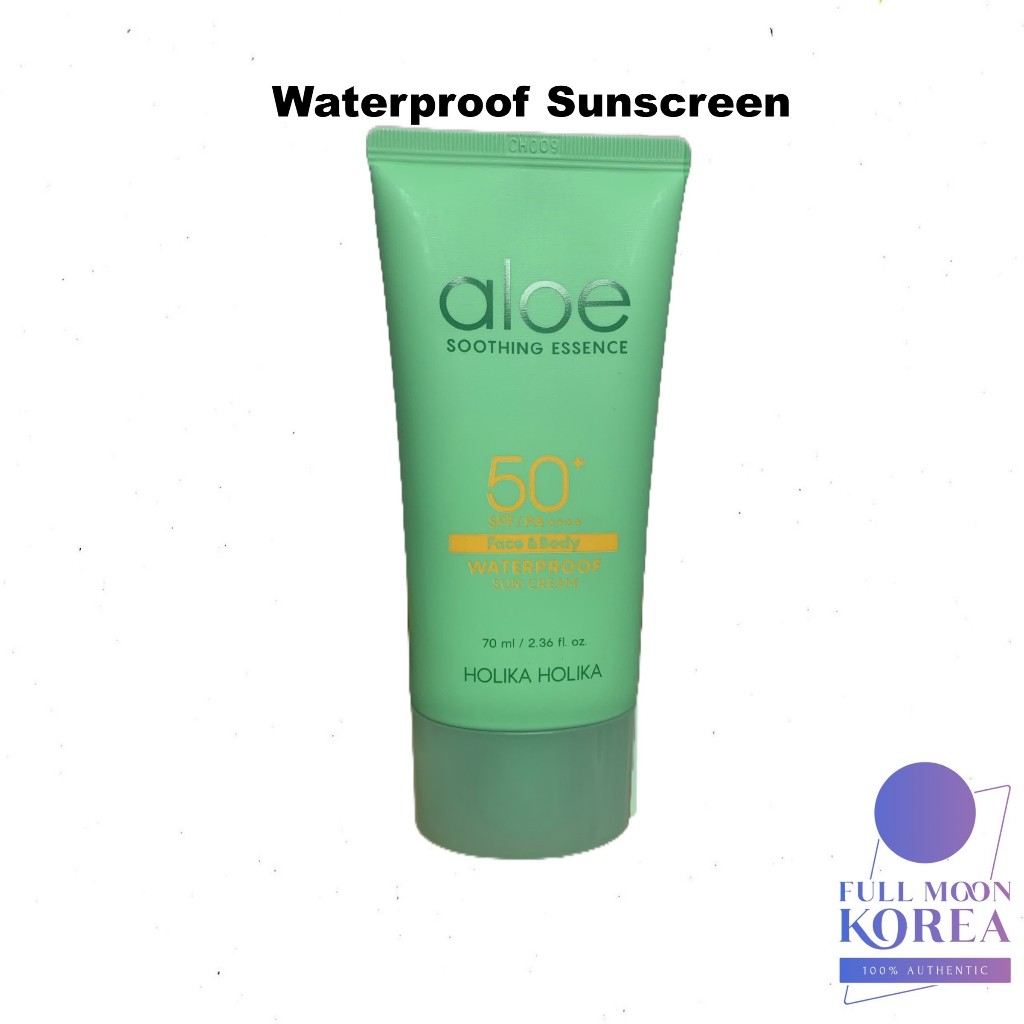[HOLIKA HOLIKA] Aloe Waterproof Sun Cream SPF50+ PA++++ 70mL /Face&body ...