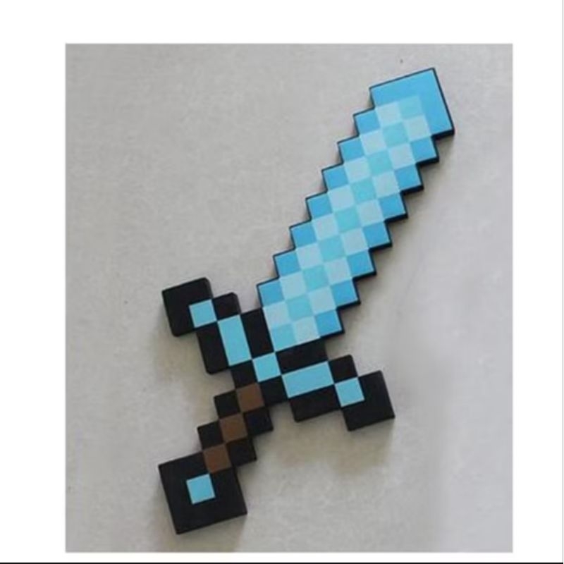 8 Styles Hot Game Minecraft Eva Foam Blue Swords | Shopee Malaysia
