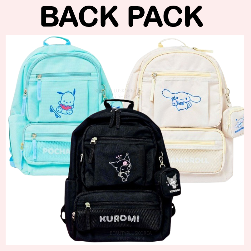 [SANRIO] Sanrio BACKPACK Kuromi/Cinnamoroll/Pochacco backpacks | Shopee ...
