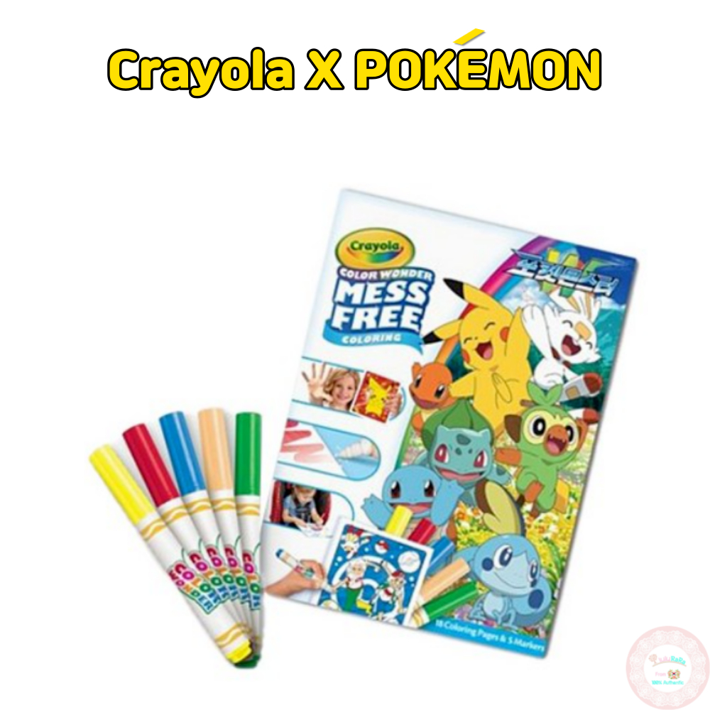 Mess Free Crayola Pokemon Coloring DIY Drawing DIY Painting Crayola ...