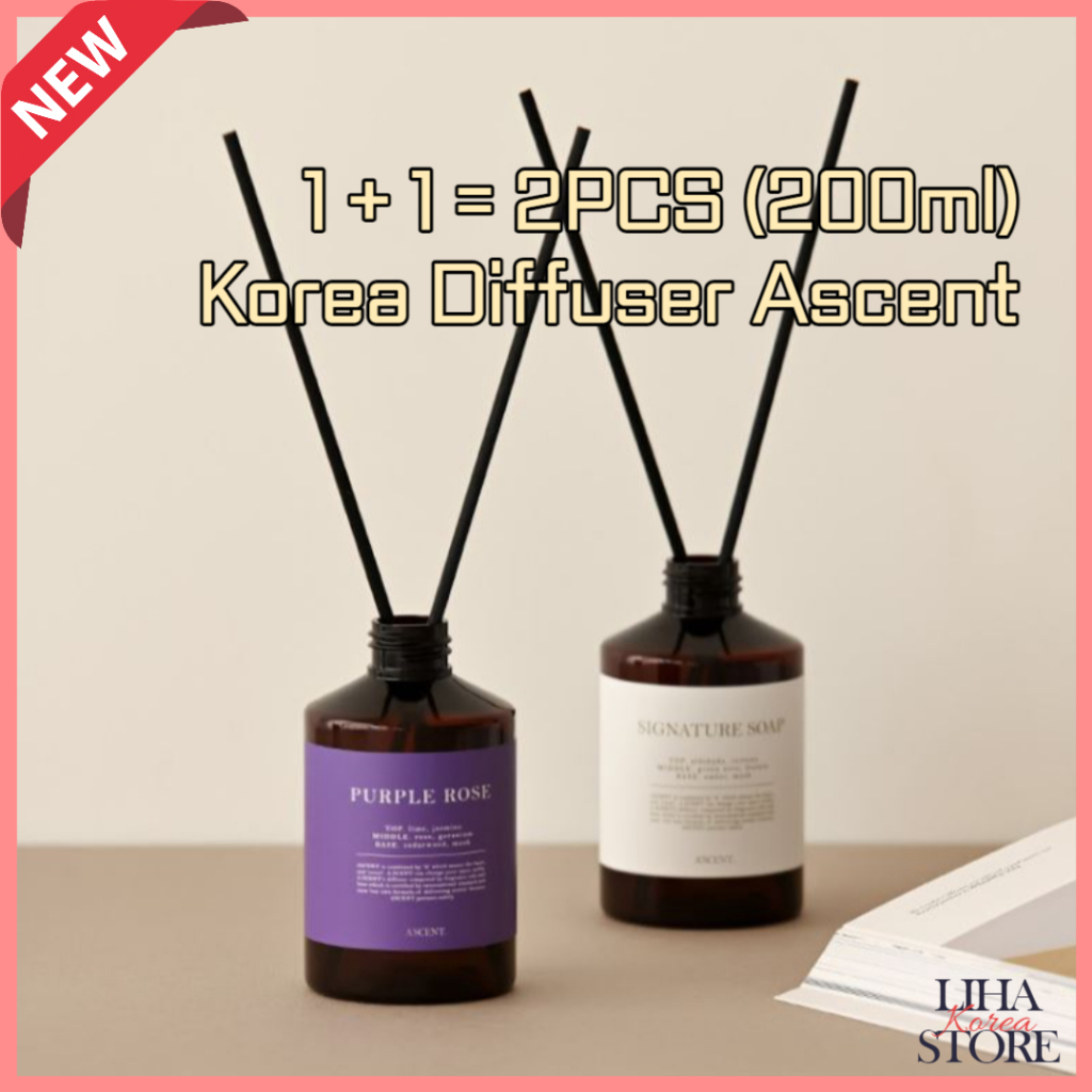 (1+1Best Scent)200ml Korea ASCENT Nature Diffuser Green Airy Birthday ...