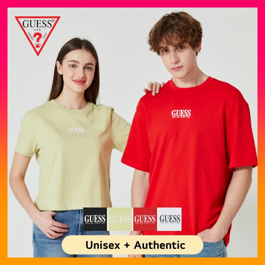 Guess New Guess Unisex T Shirt (2024New) | Shopee Malaysia