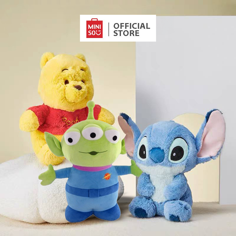 MINISO Disney Plush Soft Toy (Pixar Alien 24in/Winnie-the-Pooh 21in ...