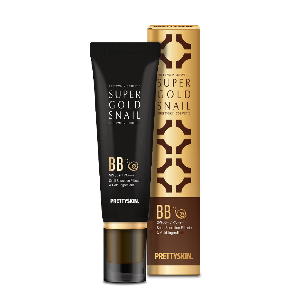 PRETTYSKIN Super Gold Snail BB cream SPF+/PA+++ 50ml (Ivory) | Shopee Malaysia