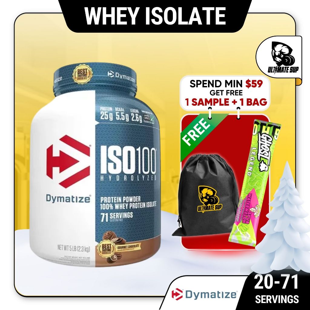 Dymatize, ISO 100 Hydrolyzed, Whey Isolate Protein Powder, Muscle Growth and Quick Recovery ...