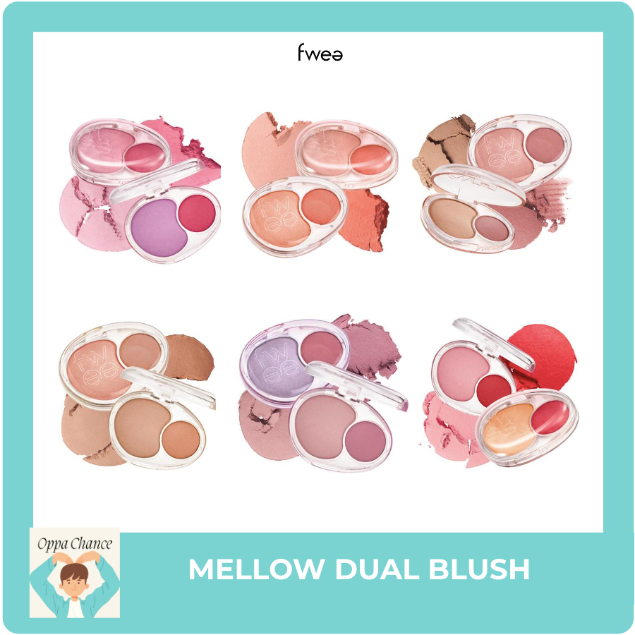 NEW! [Fwee] Mellow Dual Blusher (12 colors) | Shopee Malaysia