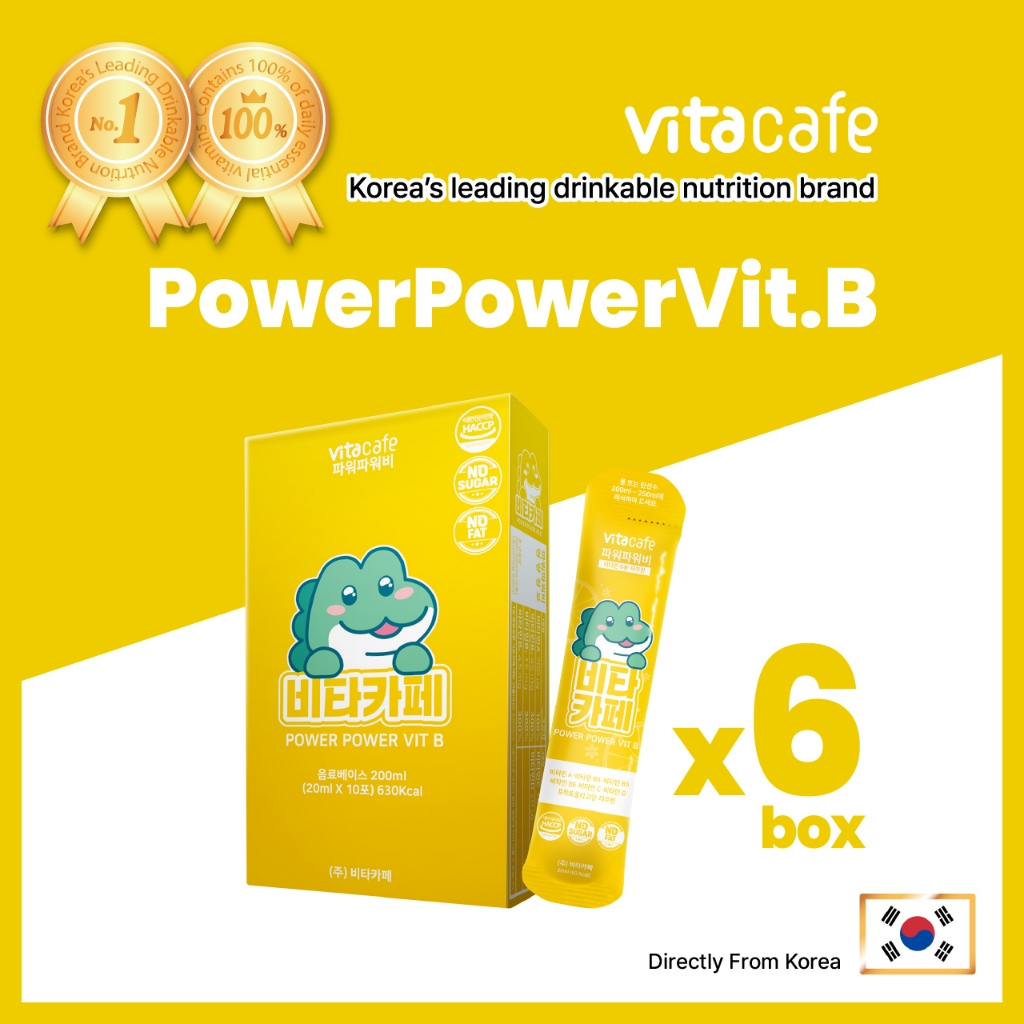 VITACAFE VITAMIN STICK POUCH / (1box*10ea) PowerPower Vit B 6box set | Shopee Malaysia