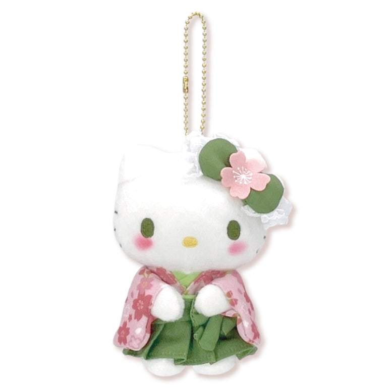 Ready to ship / Hello Kitty Matcha Kimono Series Mini Mascot Stuffed ...