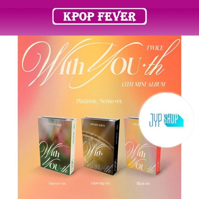 ( JYP POB ) [SET] TWICE - 13TH MINI ALBUM [ With YOU-th ] ( PLATFORM NEMO VER. ) WITHYOUTH ...