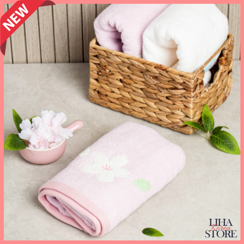 Korea Spring Series Cherry Blossom Face Towel | Shopee Malaysia