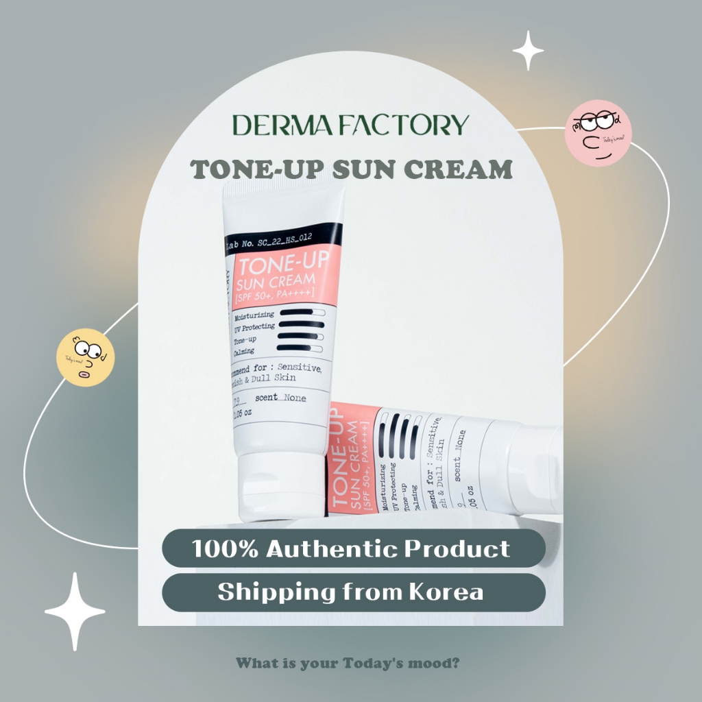 [Derma Factory] (1+1)Tone-up Sun Cream SPF50+ PA++++ 30g | Mineral ...