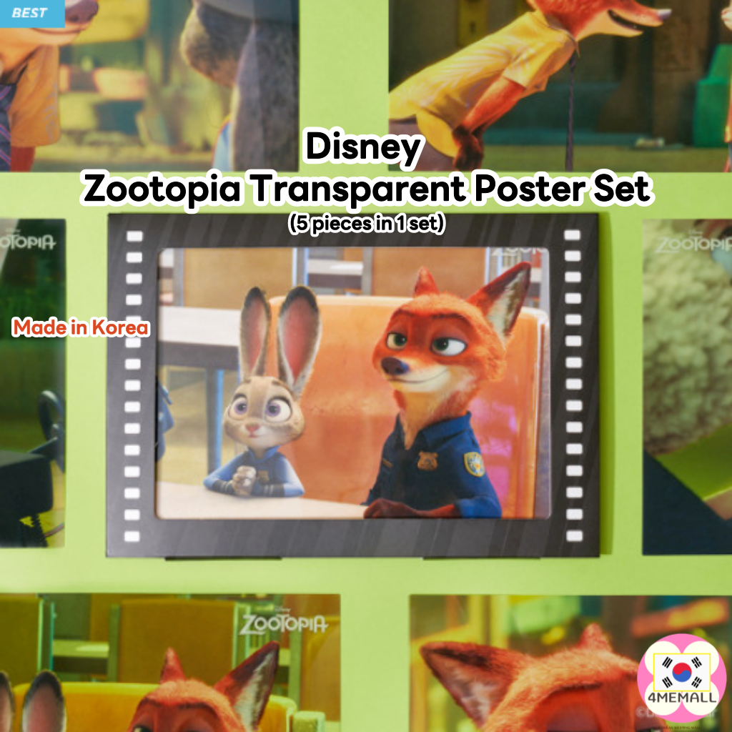 Disney Zootopia Transparent Poster Set Gift Collection | Shopee Malaysia