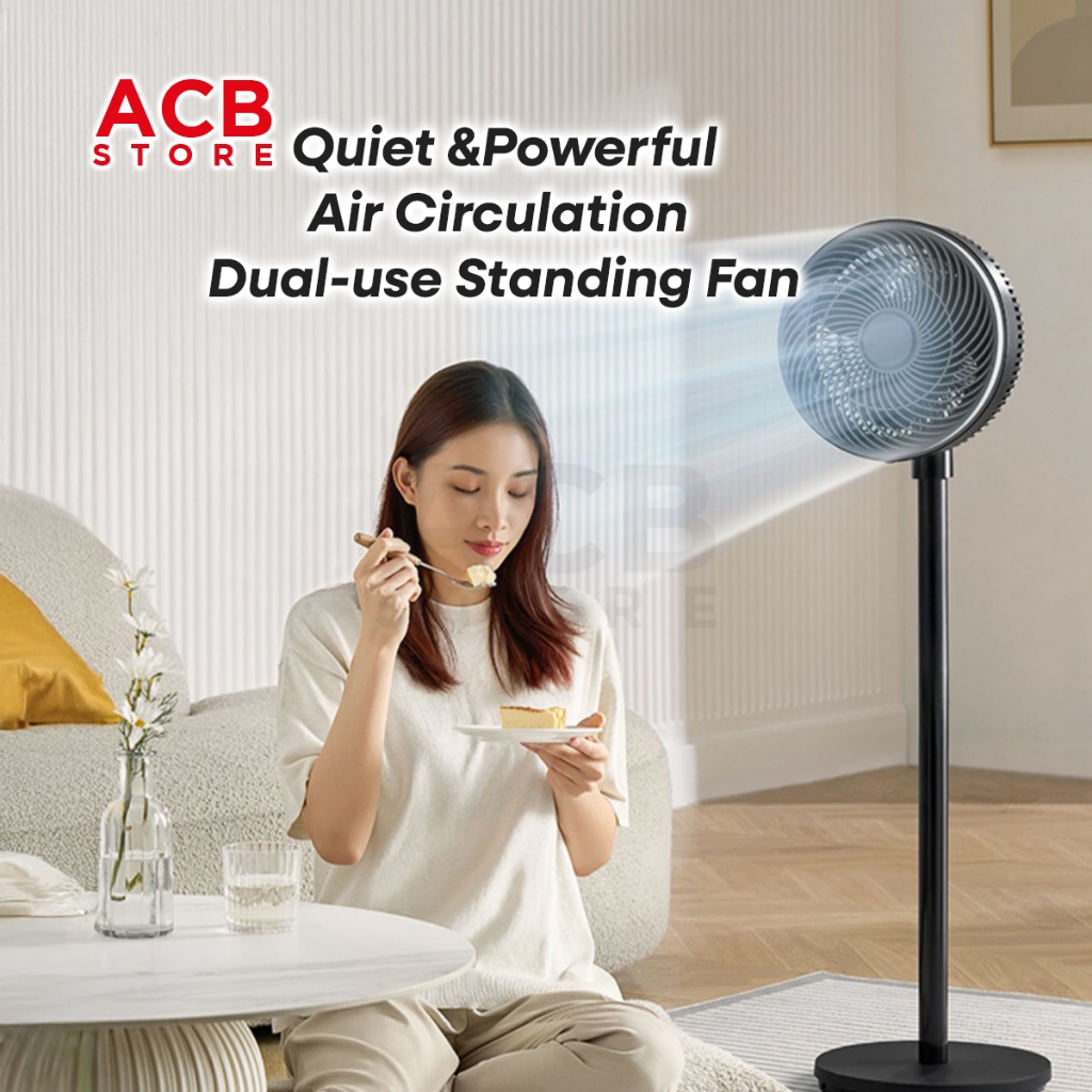 Adjustable Height Circulation Stand Fan | Tabletop Oscillating Fan ...