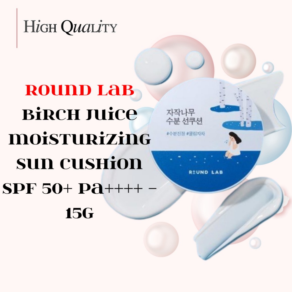 ROUND LAB Birch Juice Moisturizing Sun Cushion SPF 50+ PA++++ - 15g ...