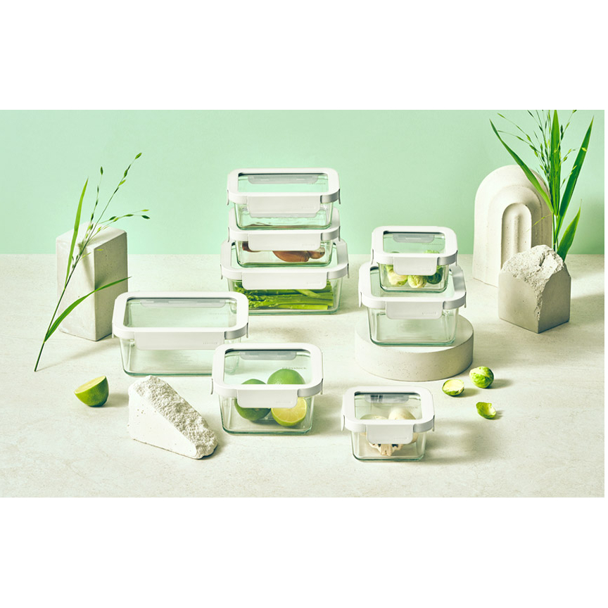 Glasslock Korea Essential Food Container 6 types of Set | Shopee Malaysia