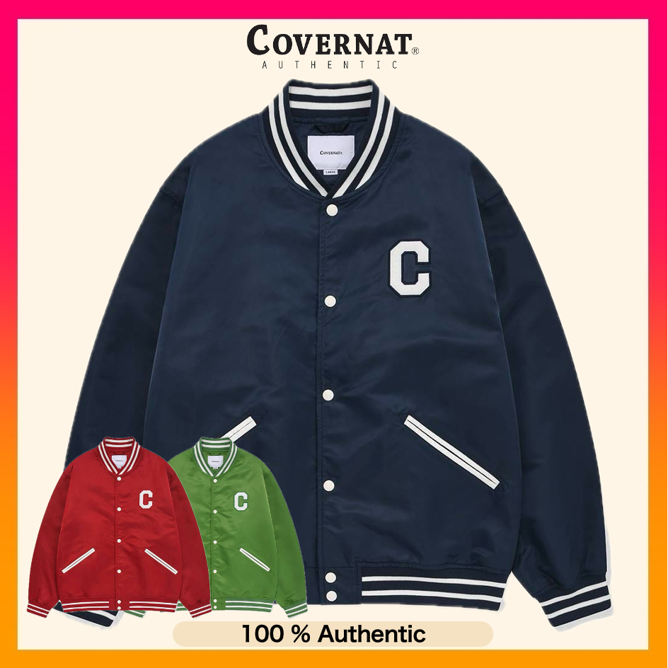 COVERNAT Unisex C Logo Varsity Jacket - 3 Colors (2024 NEW) | Shopee ...