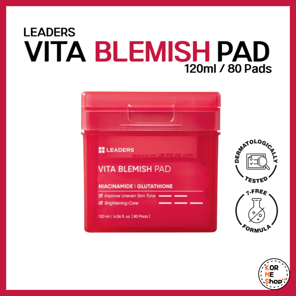 LEADERS Vita Blemish Pad | Uneven Skin tone | Brightenning care | Niacinamide Glutathione ...