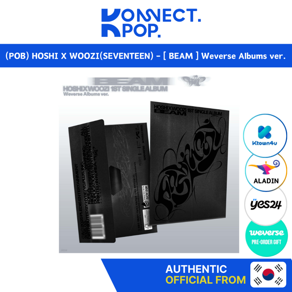 (POB) SEVENTEEN HOSHI X WOOZI - 1st Single Album [ BEAM ]_Weverse album ver | Shopee Malaysia