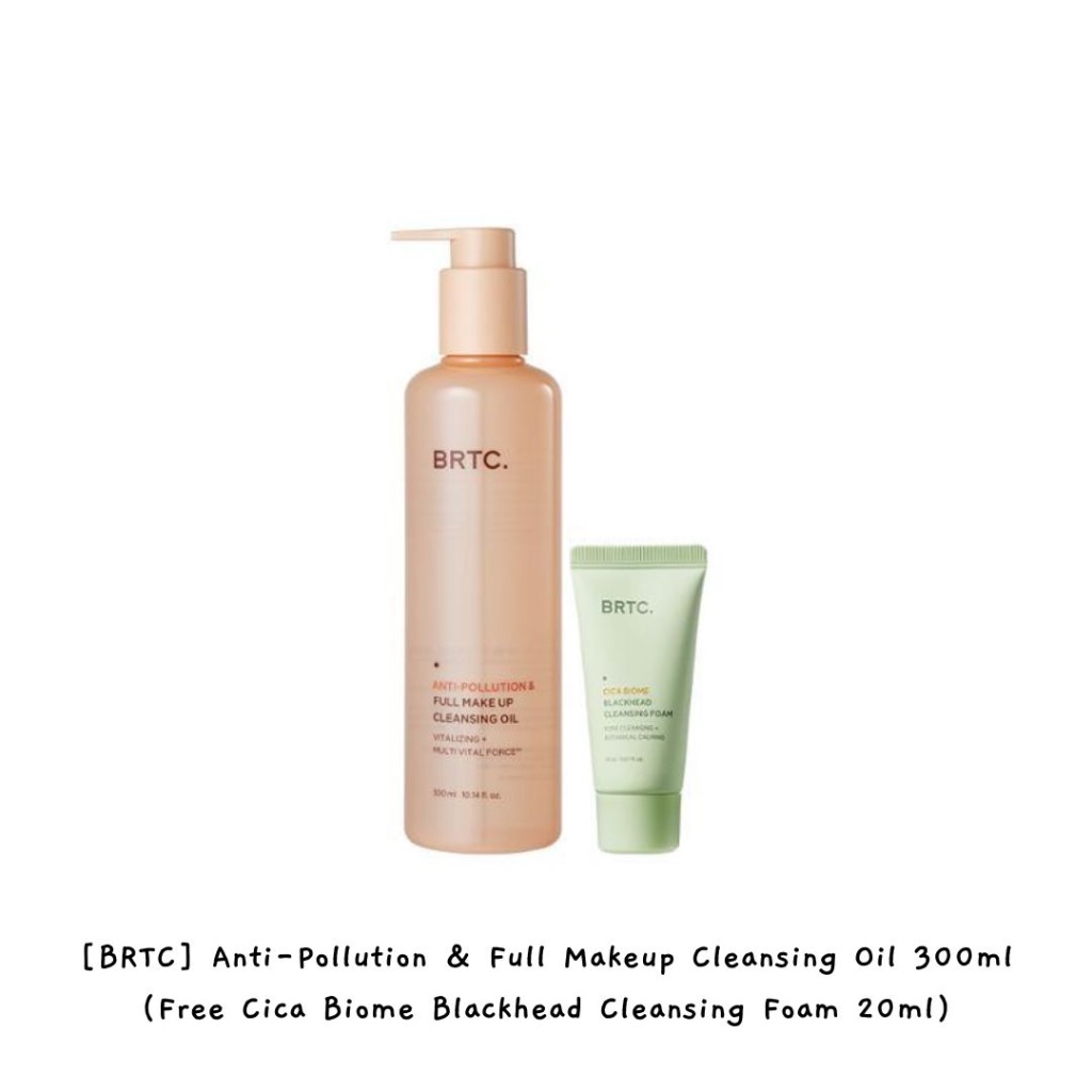 [BRTC] Anti-Pollution & Full Makeup Cleansing Oil 300ml (Free Cica ...