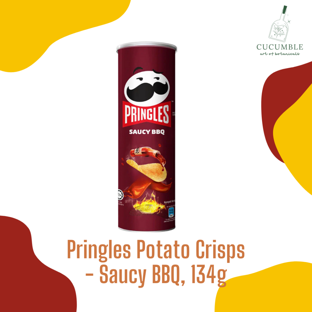 [Halal] Pringles Potato Crisps - Saucy BBQ, Sour Cream, 134g 102g | Shopee Malaysia