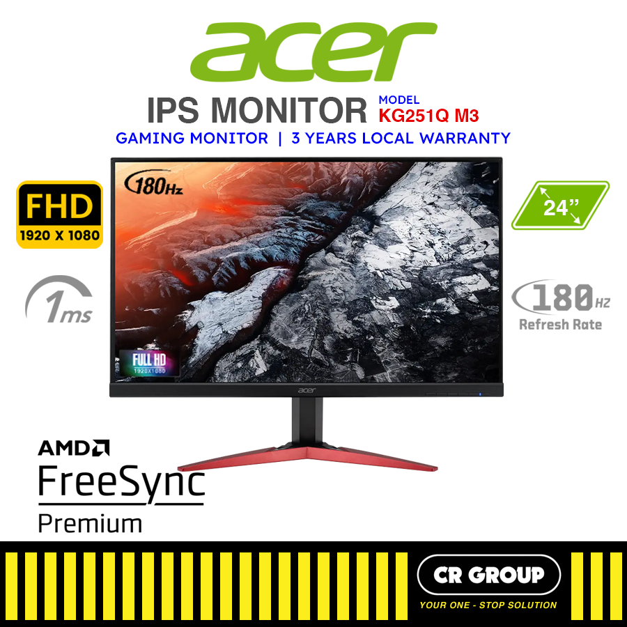 Acer KG251Q M3 - 24.5" FHD IPS Gaming Monitor - 180Hz Refresh Rate ...