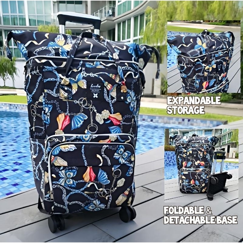 Resizeable 360 4-Wheel Trolley Bag (SG Seller) | Shopee Malaysia