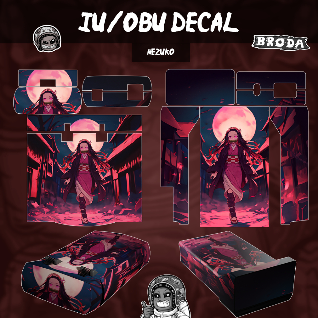 Slim IU OBU Sticker Waterproof "Anime Nezuko" | Shopee Malaysia