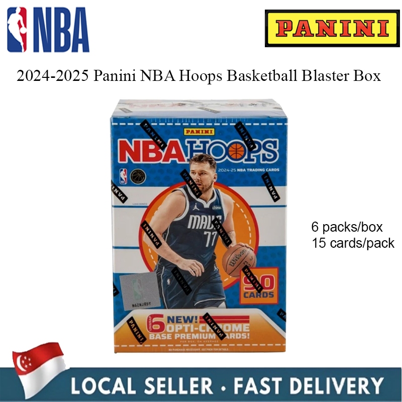 2024-25 NBA Hoops Basketball Blaster Box- 90 NBA cards per box | Shopee ...