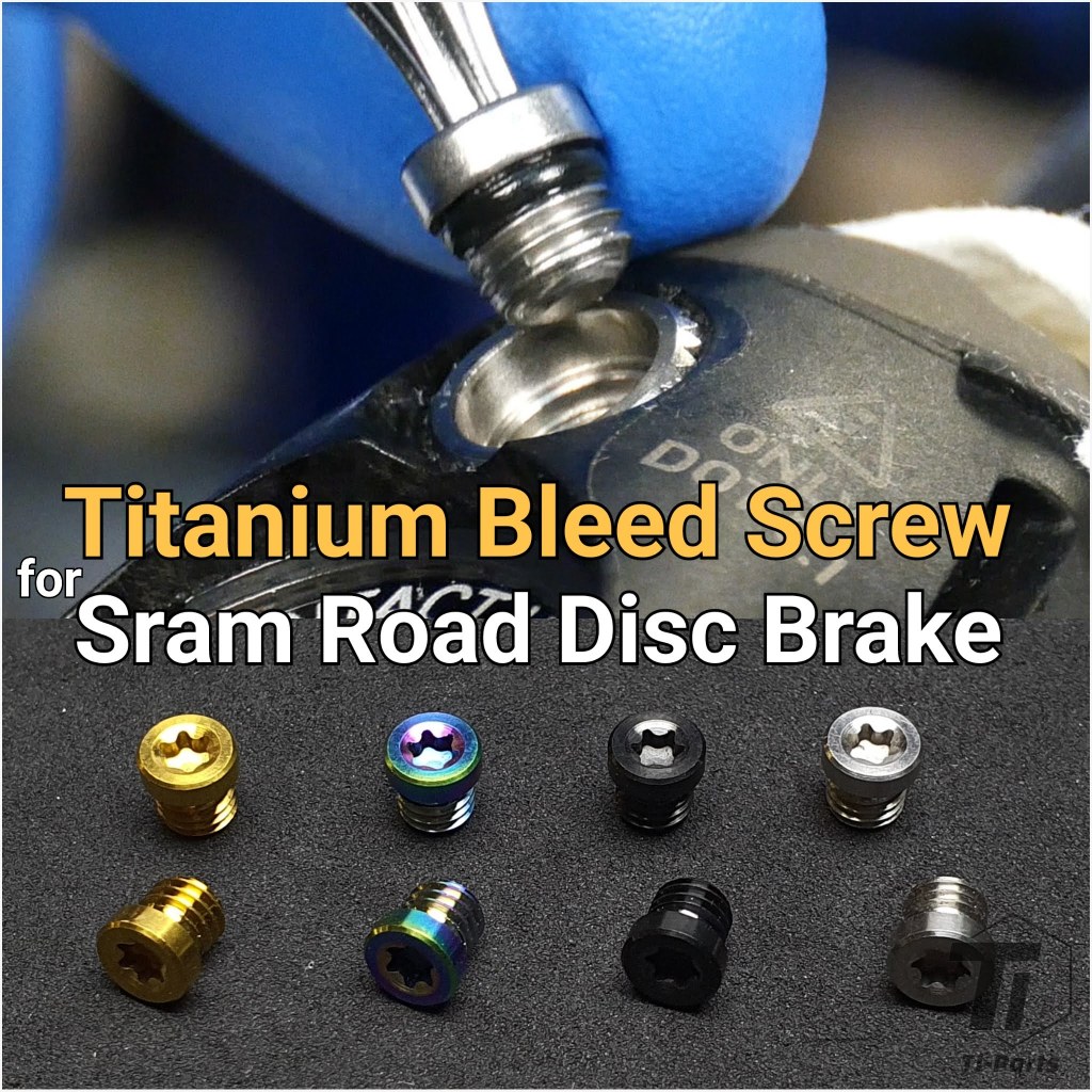 Titanium Sram Road MTB Shifter Brake Bleed Screw | Hydraulic Disc Brake ...