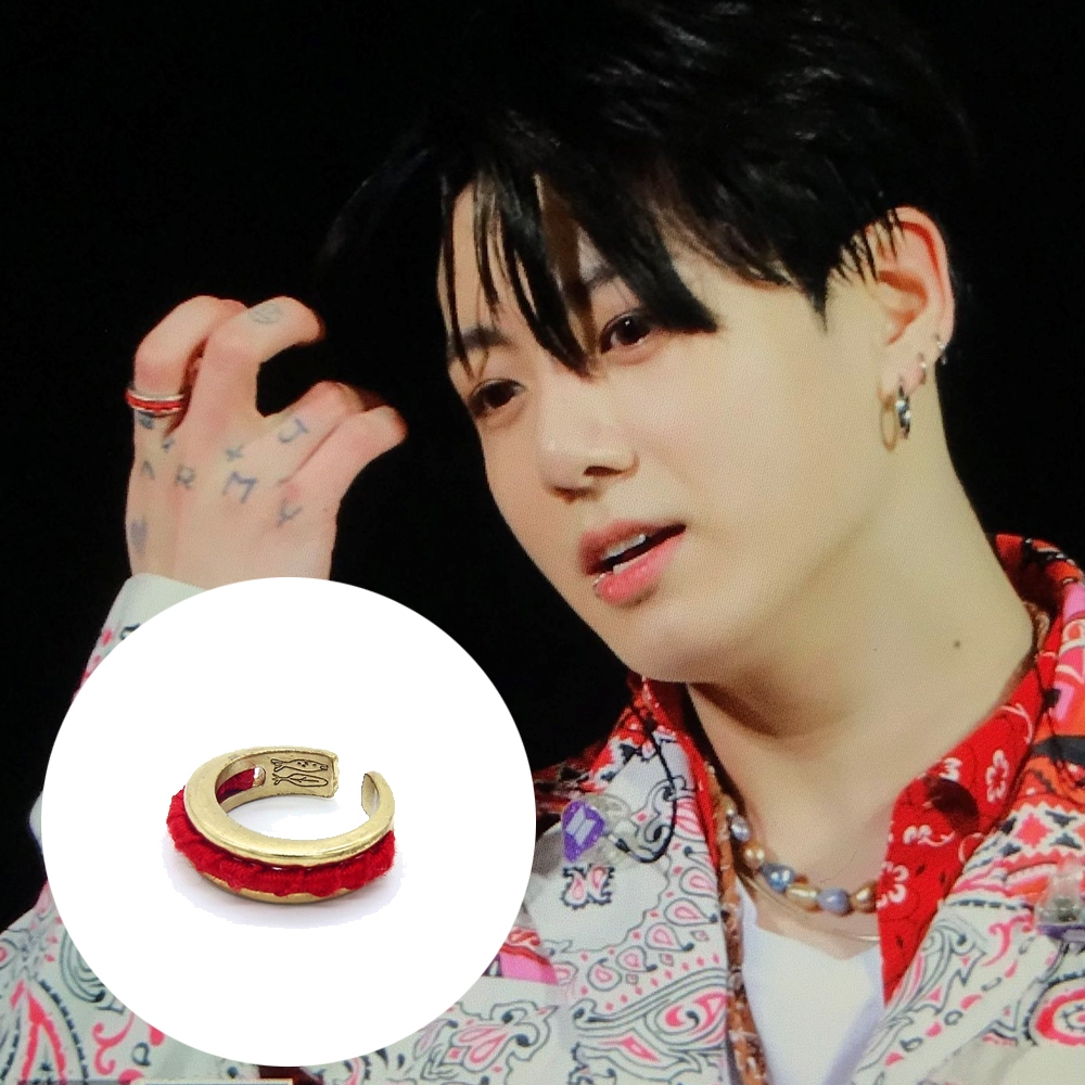 [CCNMADE][BTS JUNGKOOK] Handmade Thread Wish Ring / Adaptation Ring ...