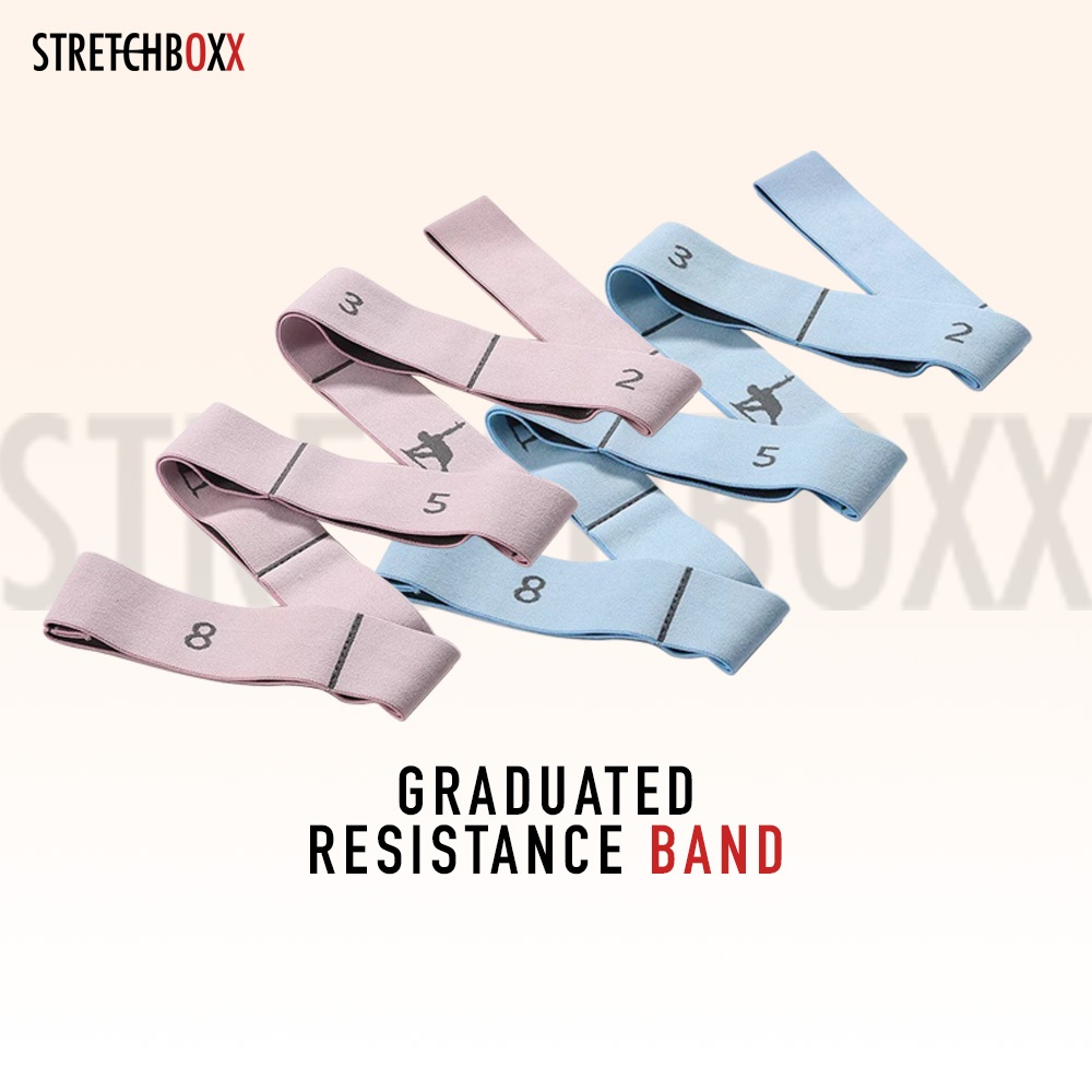 Graduated Long Resistance Band - High-Strength Elastic Exercise Band ...