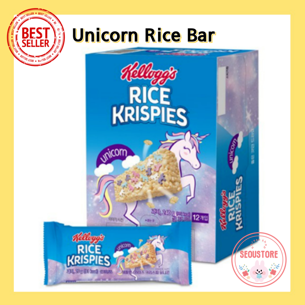[Kellogg's] Rice Krispies Unicorn Rice Bar 240g 12p | Shopee Malaysia