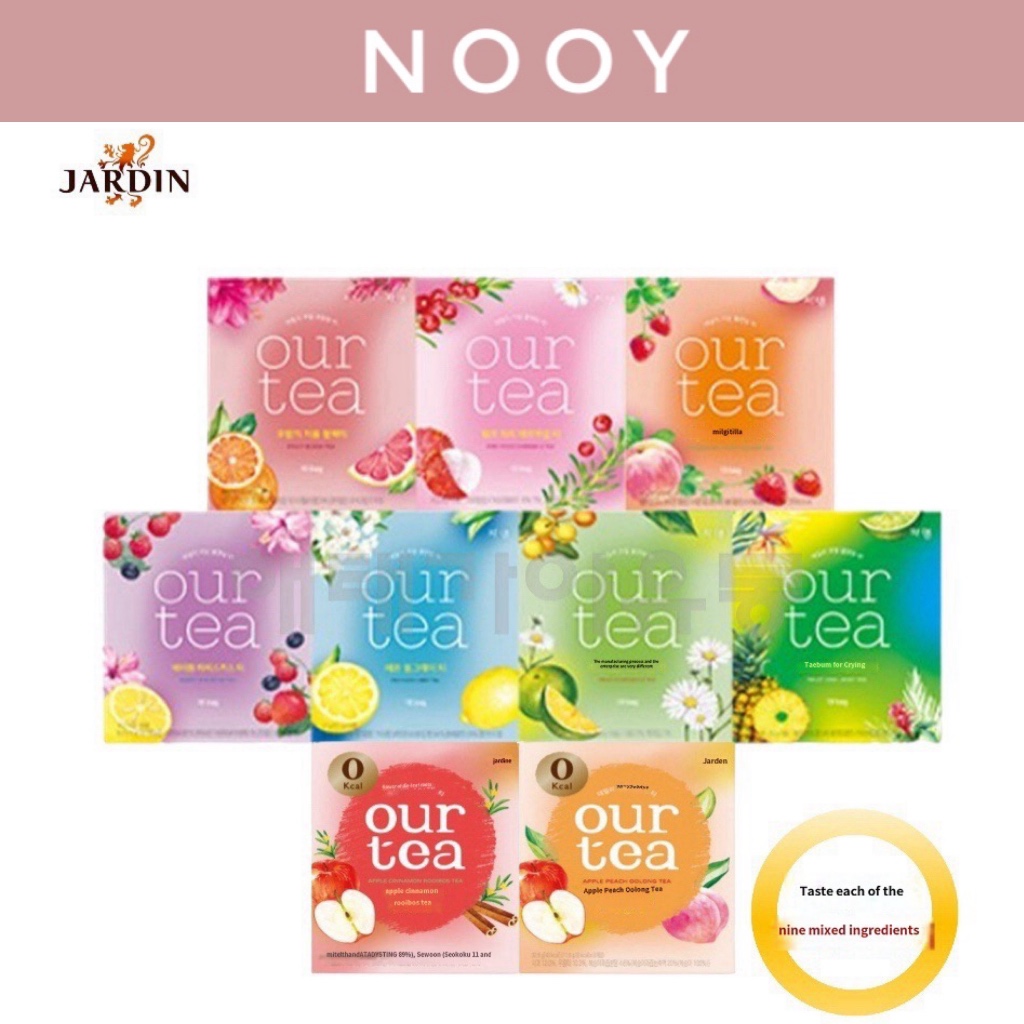 [Jardin] Our Tea 9Types 8Tea bags Korean Fruit Blend Tea / Blended ...