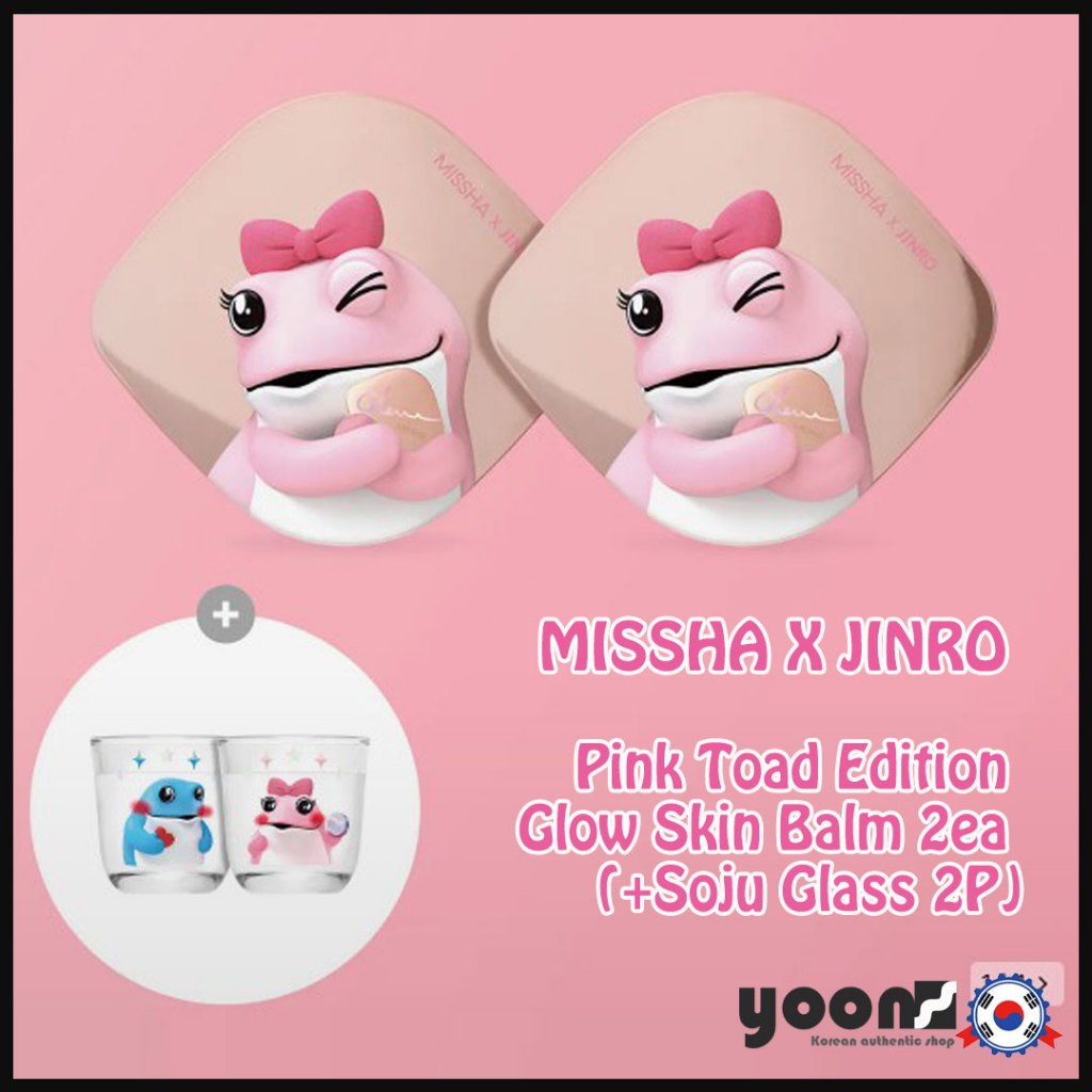 [MISSHA X JINRO] Pink Toad Edition Glow Skin Balm 50ml 2ea (+Soju Glass 2P)_From Korea | Shopee ...