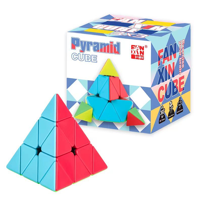 Rubik Triangle Pyraminx IQ Kids and Adults Fun Family Game 2 Pieces ...