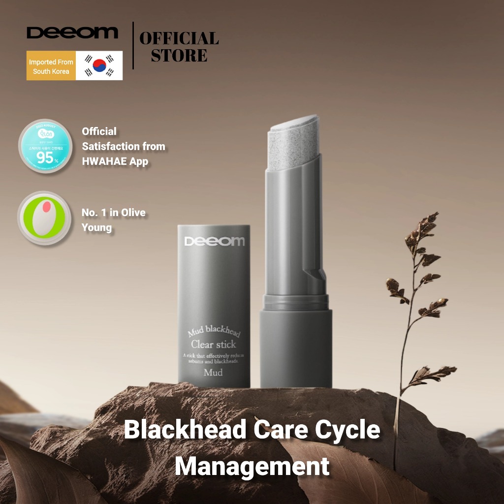 DEEOM Mud Blackhead Clear Stick Face Scrub Muka Face Peeling Facial ...
