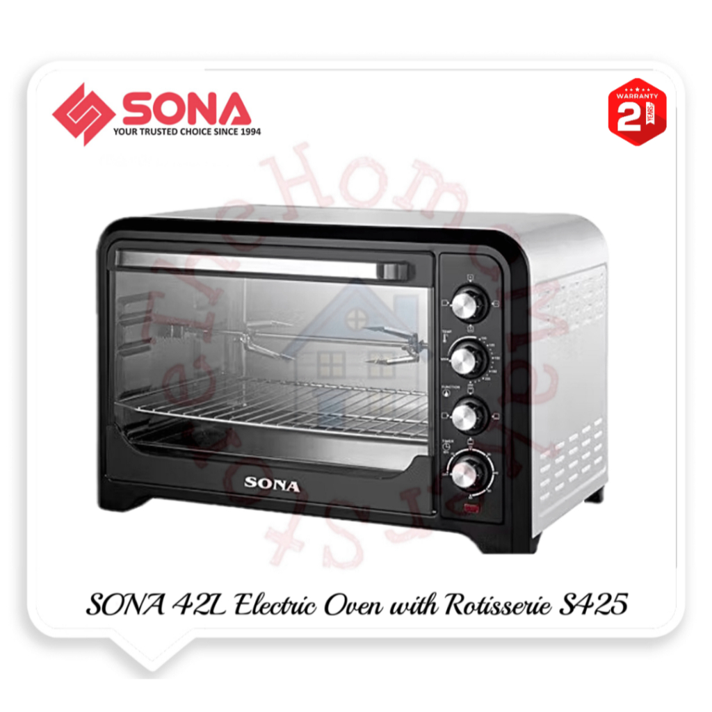 SONA 42L Electric Oven with Rotisserie S425 | S 425 (2 Years Electrical Parts Warranty) | Shopee ...