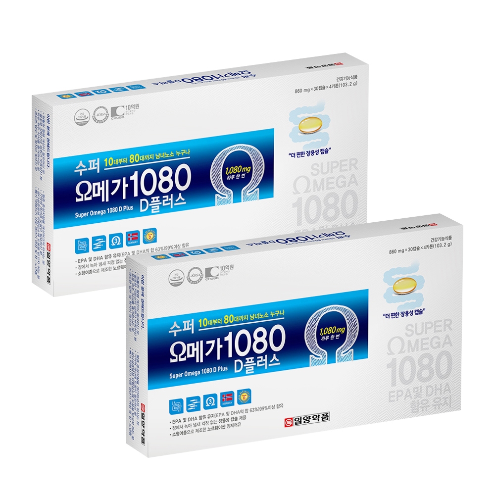 IL-YANG Super Omega 1080 Plus 860mg x 120 Capsules (2 Month) / Korea ...