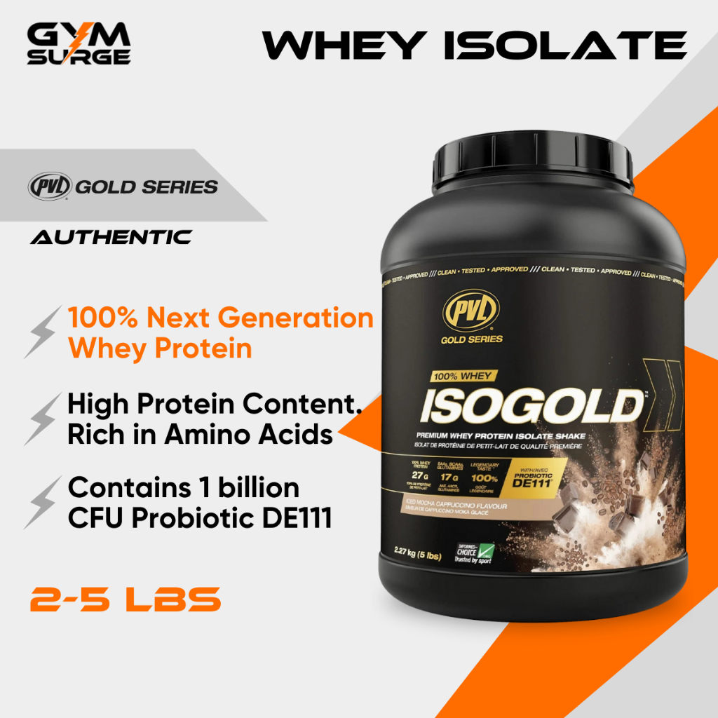 PVL Gold Series Iso Gold, 100% Whey Protein Isolate & Hydrolysate ...