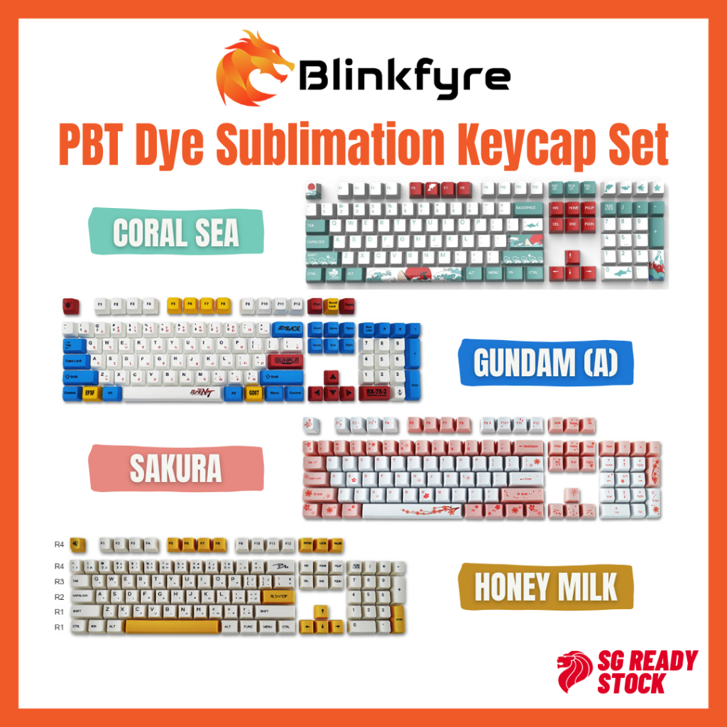 【SG】 PBT Dye Sublimation Keycap Set (123/129 Keys) - OEM Profile ...
